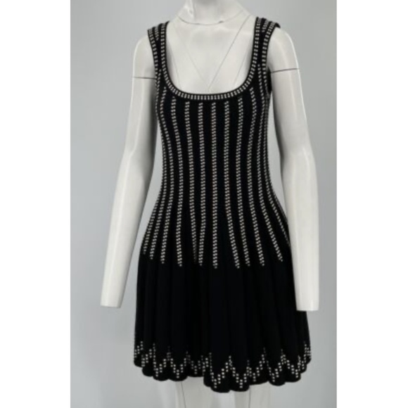 Alaia | Dresses | Alaia Missing Labels Black Sleeveless Fitflare Dress ...